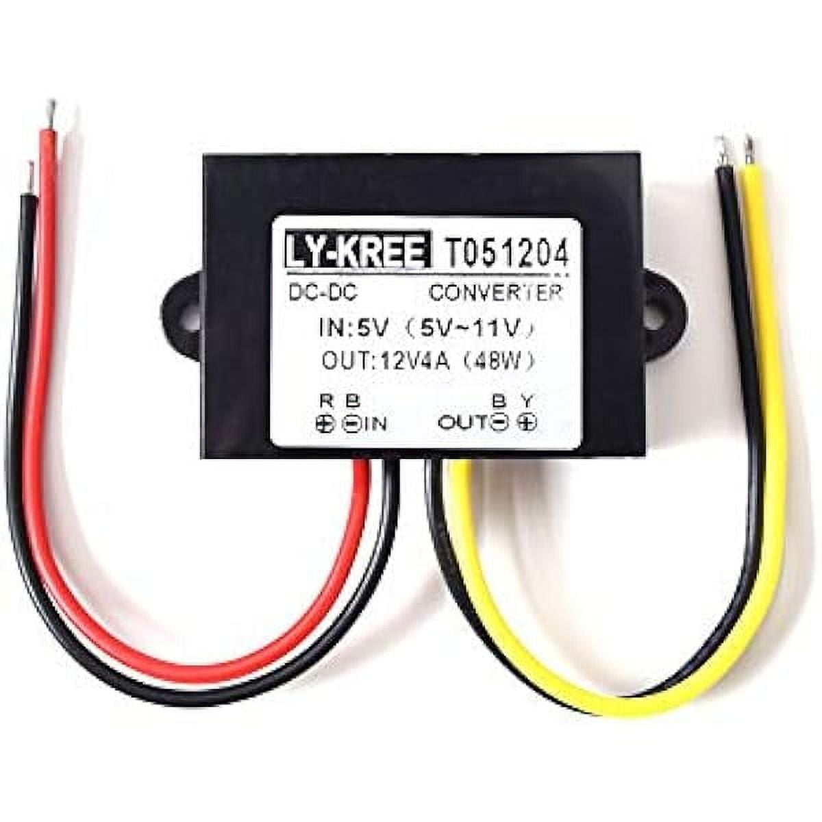 DC 5V to DC 12V Step Up Converter Power Adapter Regulator 4A 48W for ...