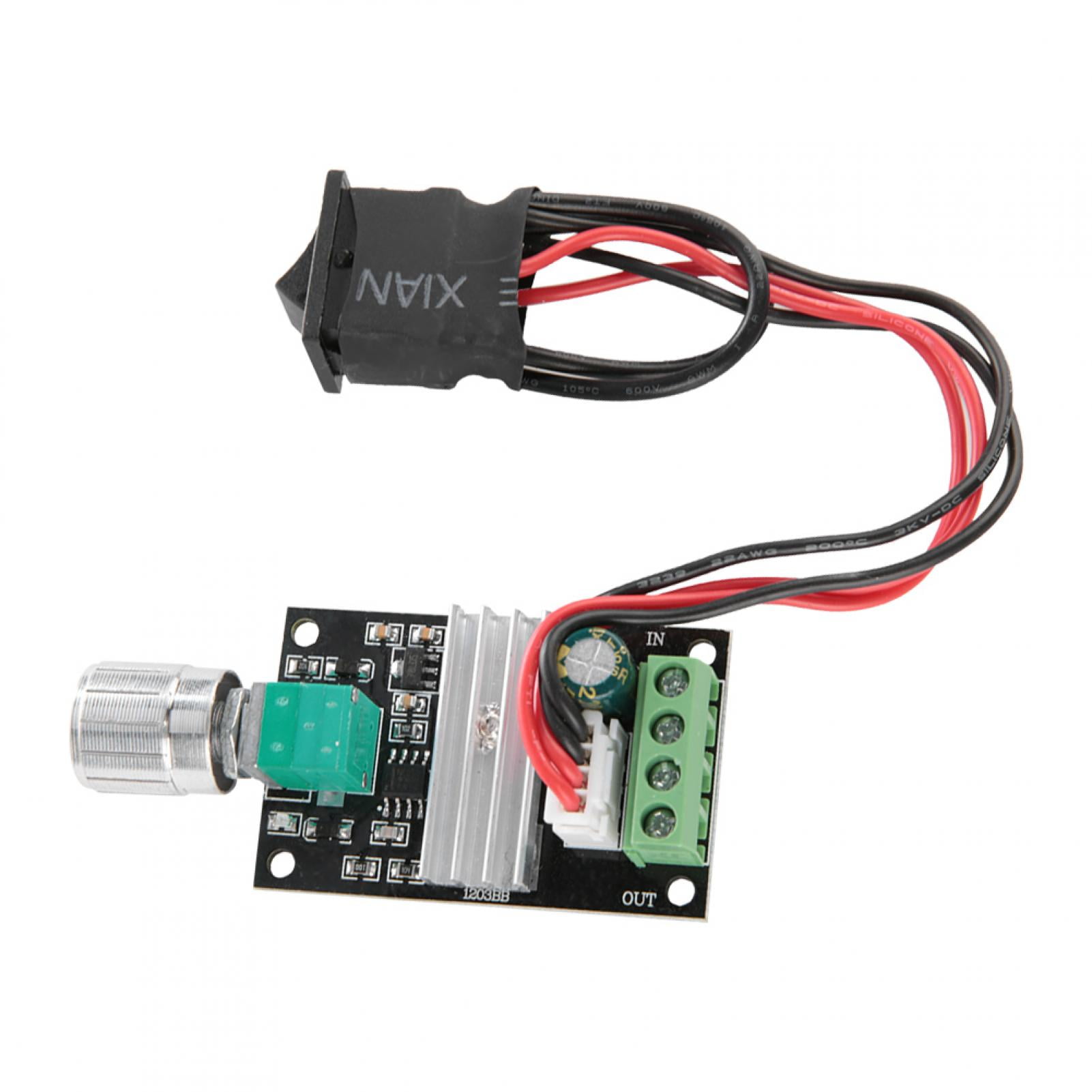 DC 6-28V 3A PWM DC Regulator Speed Electric Motor Controller with ...