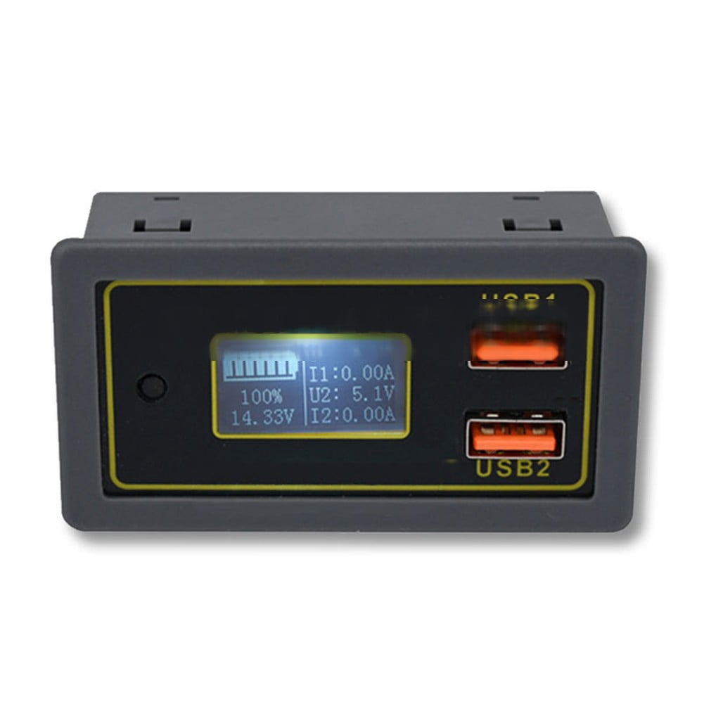 DC 6-30V acid Lithium Battery Voltmeter Ammeter Capacity Tester Battery ...