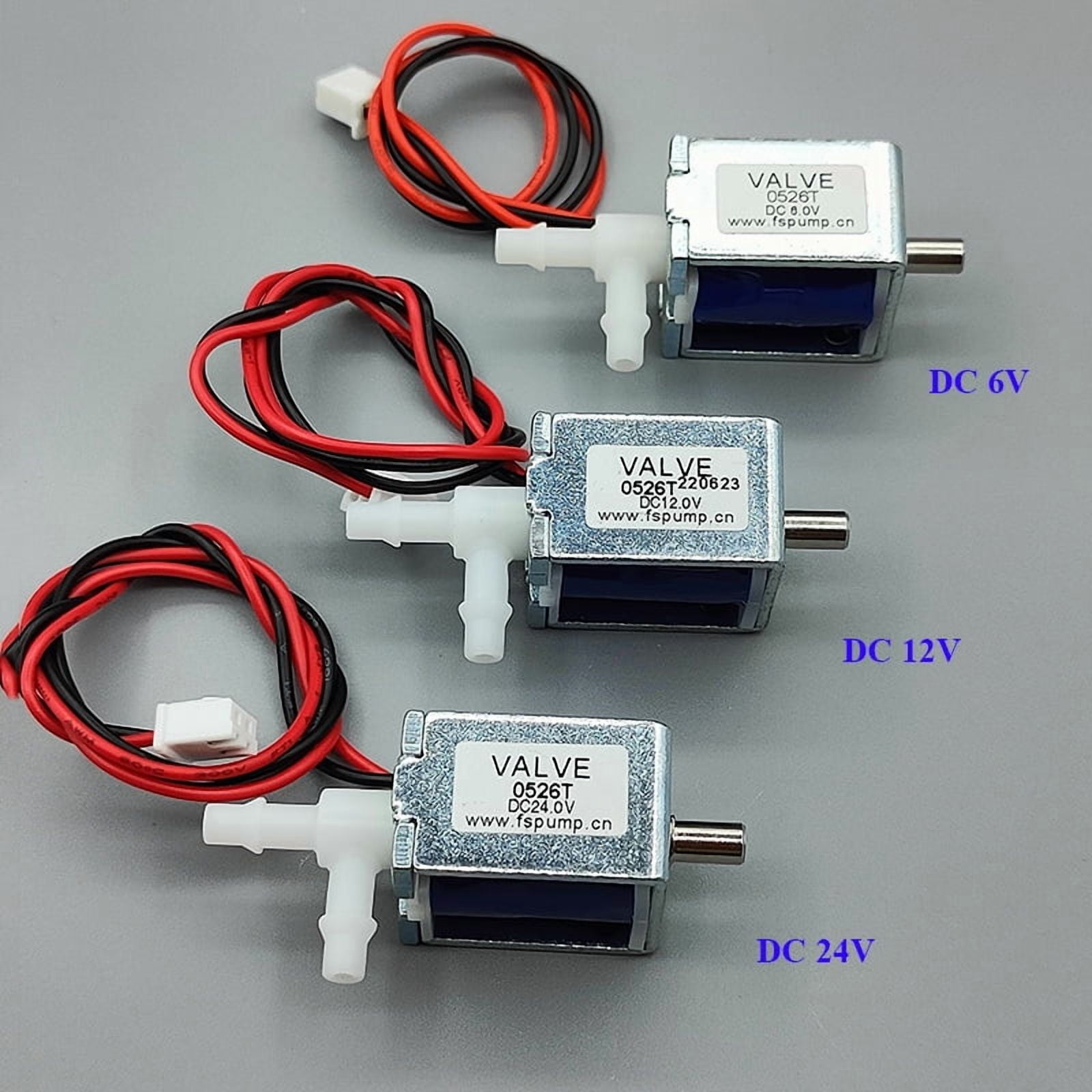 DC 6V 2-Position 3-Way Micro Mini Electric Solenoid Valve Air Gas Flow ...