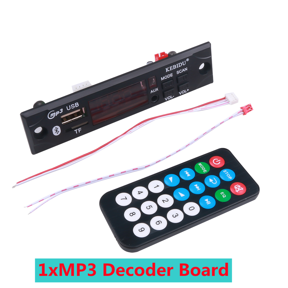 DC 6V 12V Bluetooth 5.0 MP3 Decoder Board Wireless Audio Module Car ...