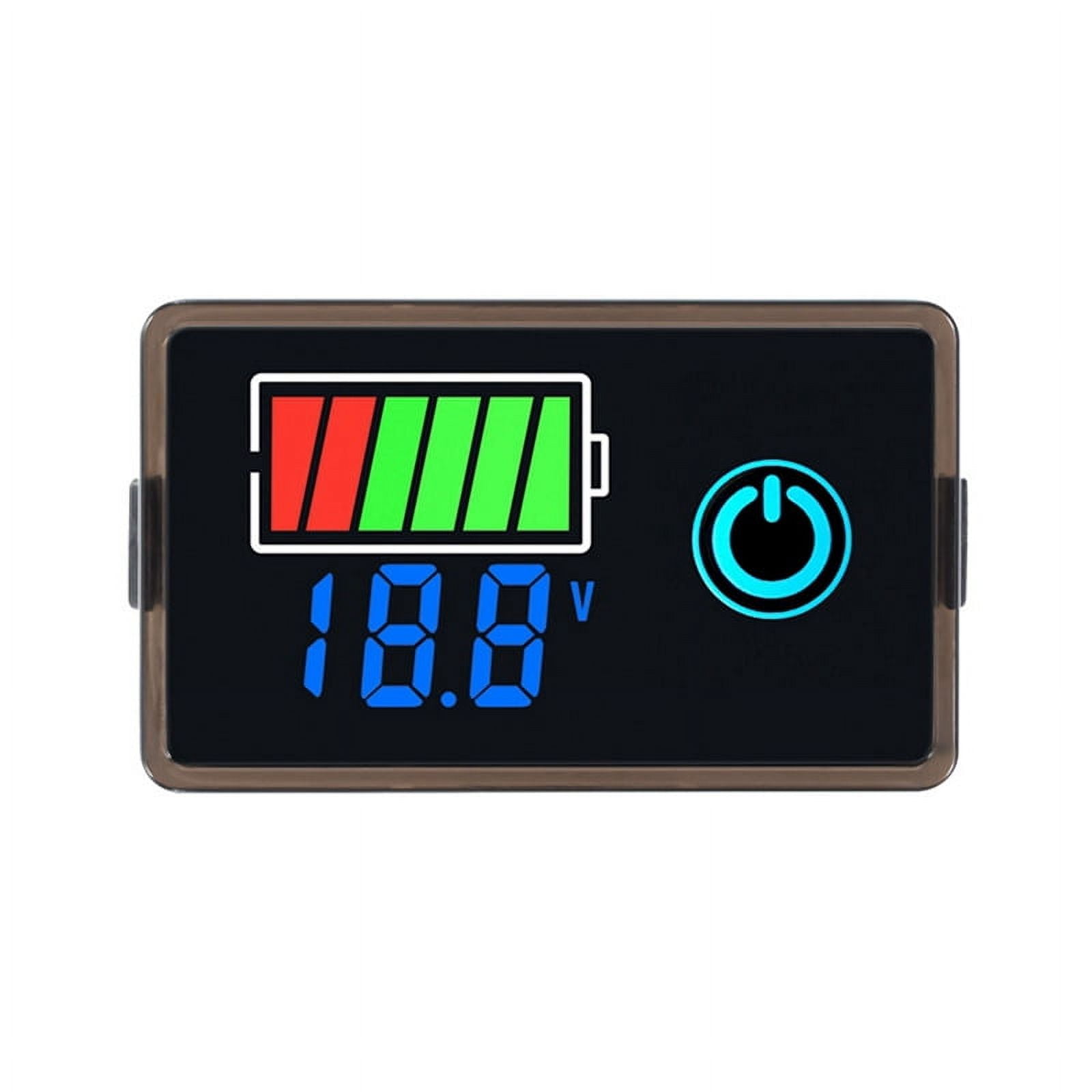 DC 8-100V Digital Voltage Power Indicator for Lead-Acid Lithium Battery ...