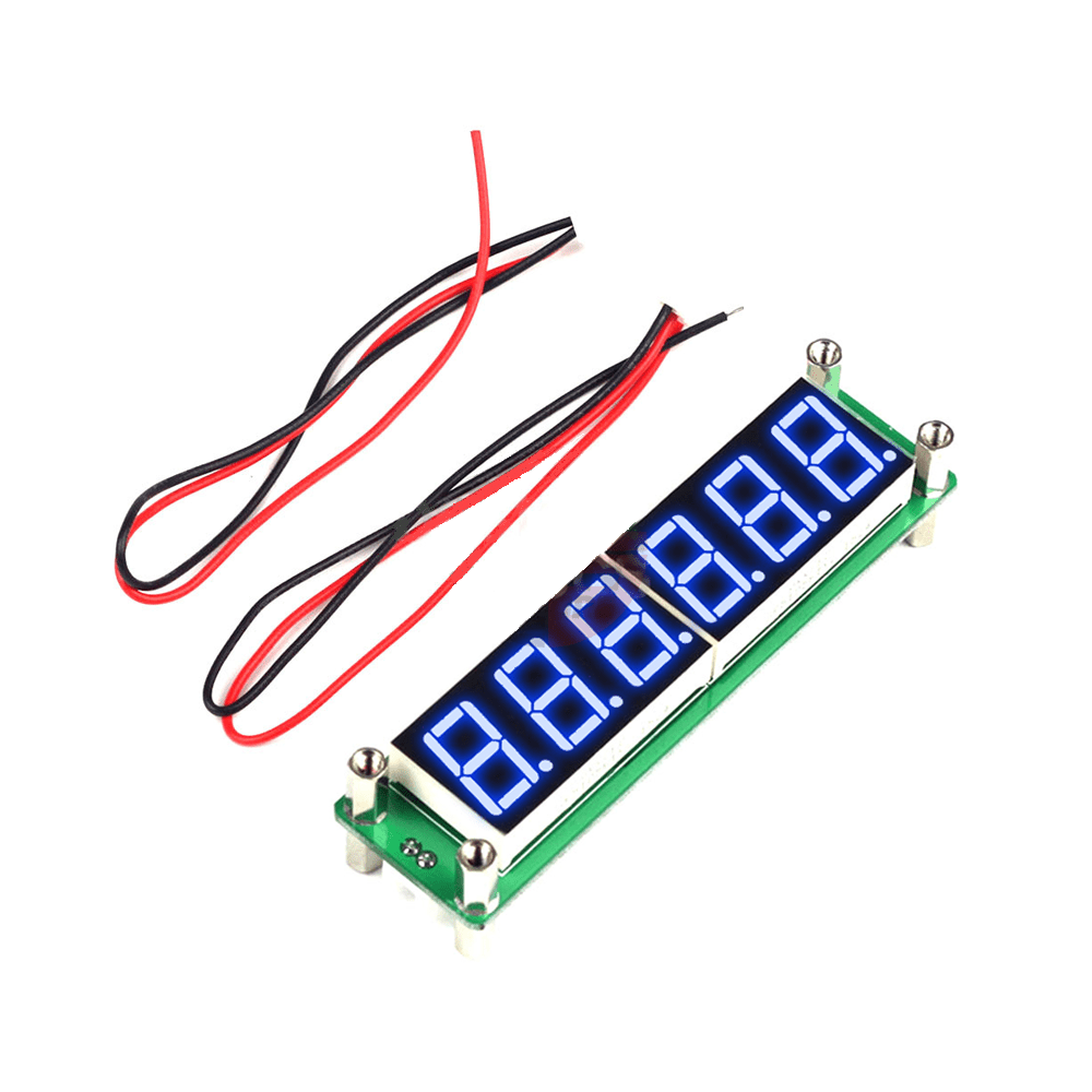 DC 8v~15v 6 Digit Blue LED Display RF Signal Frequency Counter 0.1mhz ...
