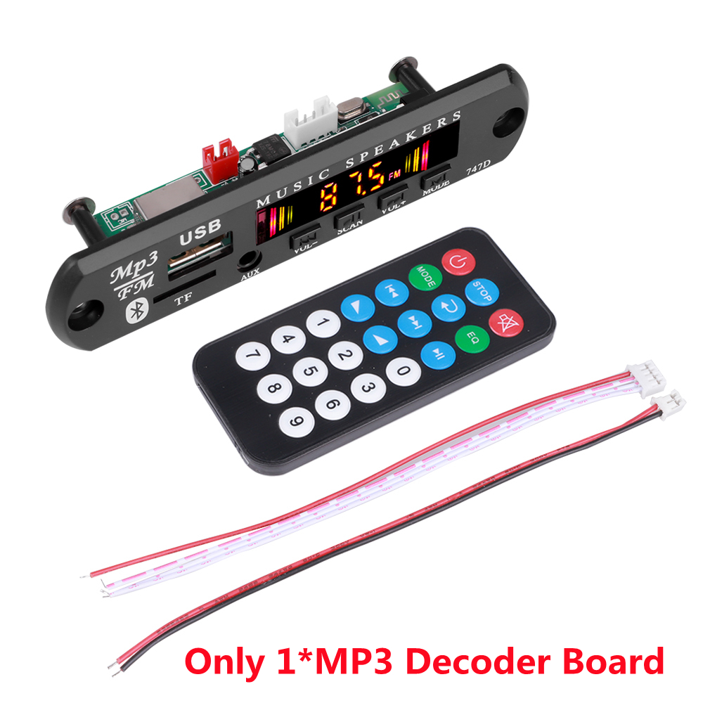 DC 9-12V MP3 Decoder Board 30W Amplifier Board Audio Module USB TF ...