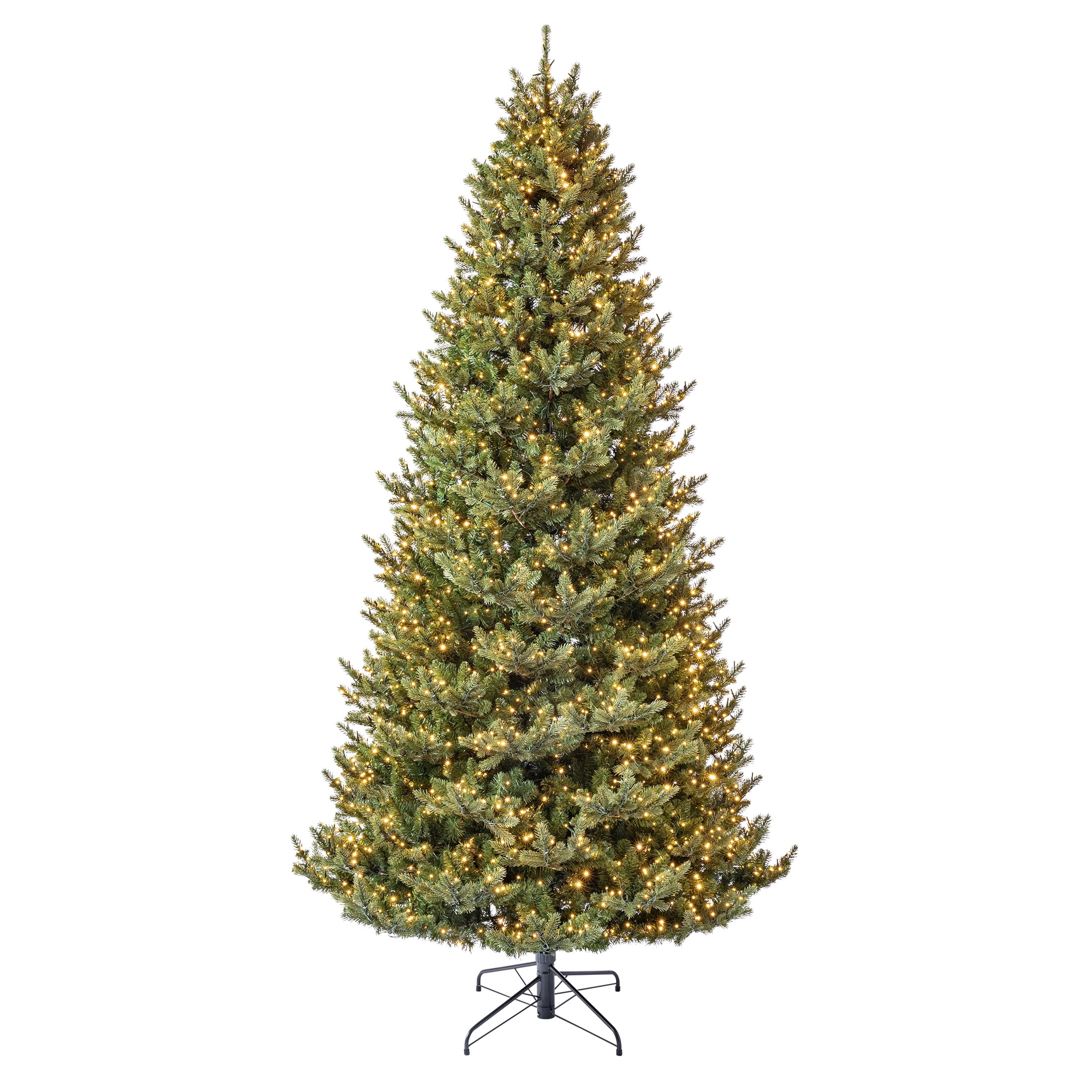 My Texas House 9FT Grand Spruce Prelit Green Artificial Christmas Tree ...