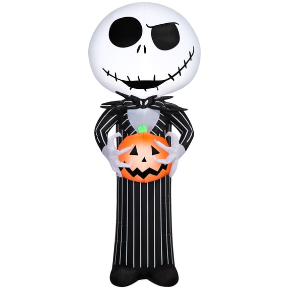 Halloween Airblown Yard Inflatables Jack Skellington Pumpkin 25.59 in x ...
