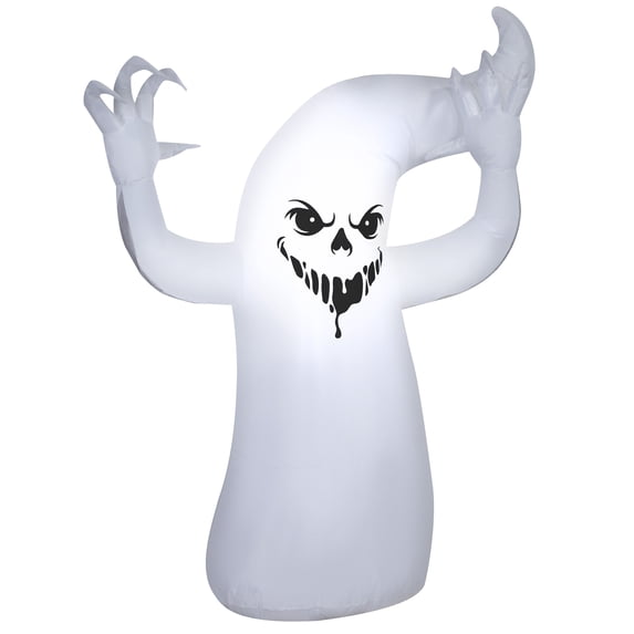 Scary Ghost Airblown Yard Inflatable, Multicolor, 4', Halloween by Way ...