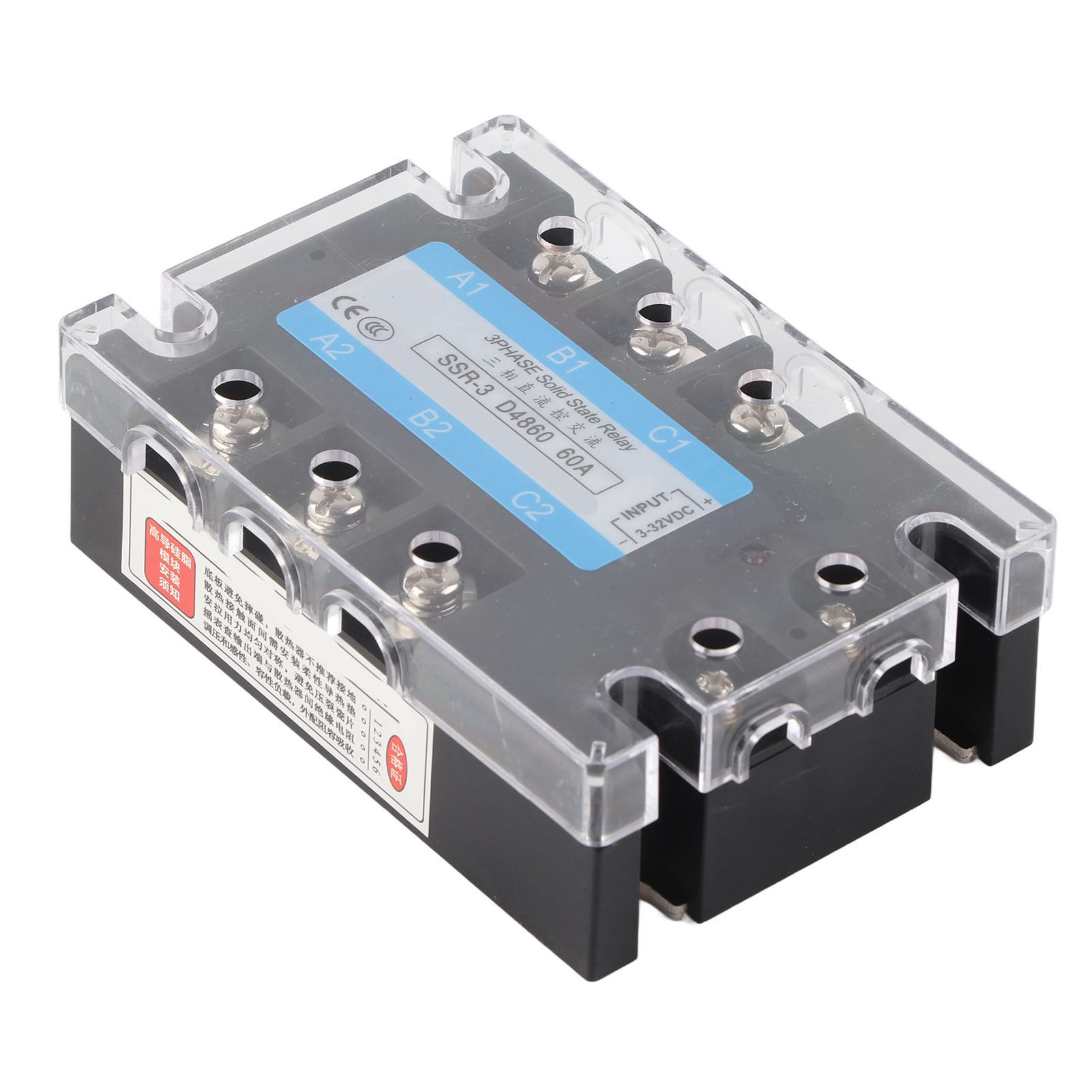 DC‑AC Solid State Relay,3 Phase Solid State Relay SSR-3 D4860 60A DC‑AC ...