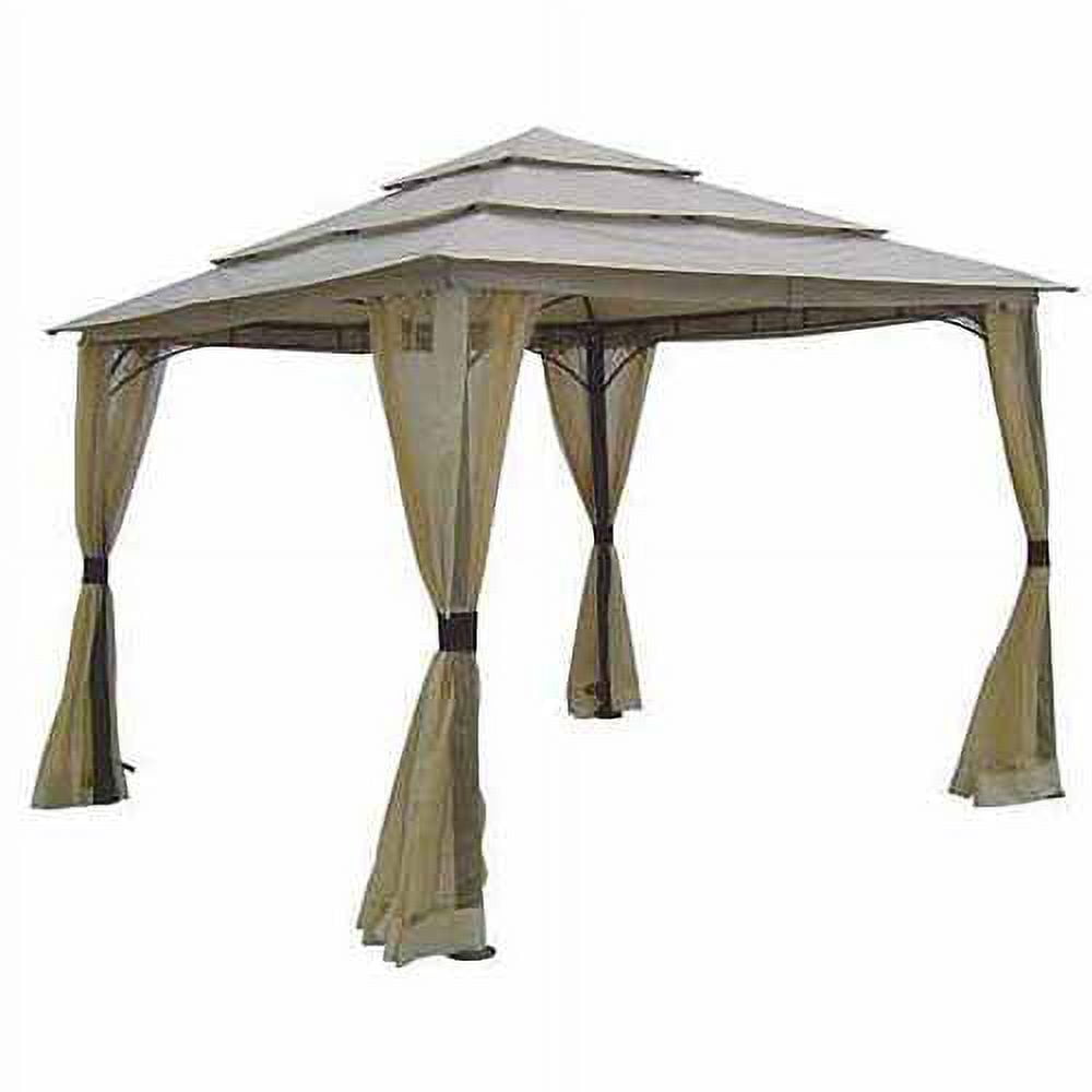 DC America 10 Ft. W x 9 Ft. D Metal Permanent Gazebo - Walmart.com