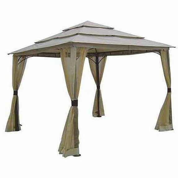 DC America 10 Ft. W x 9 Ft. D Metal Permanent Gazebo - Walmart.com
