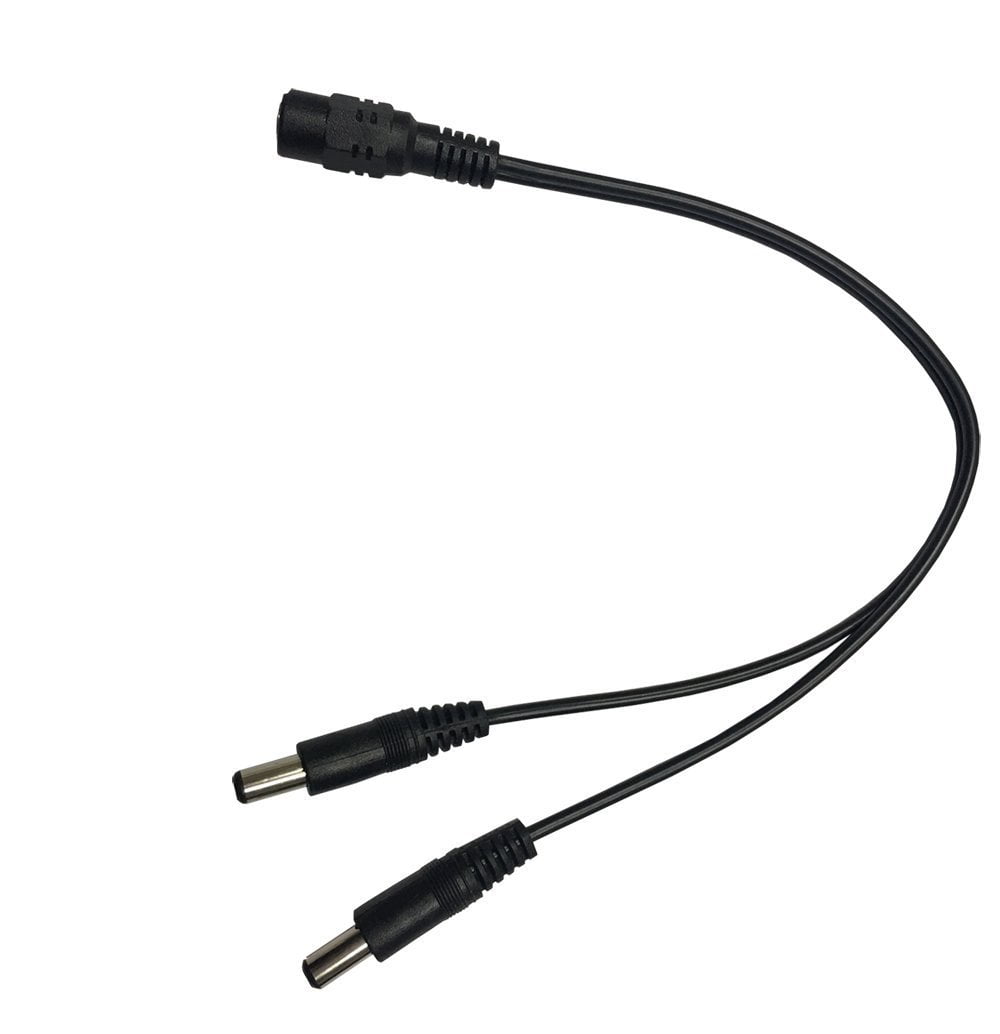 DC Barrel Plug Power Splitter 5.5x2.1mm, 1 Female to 2 Male Jack ...