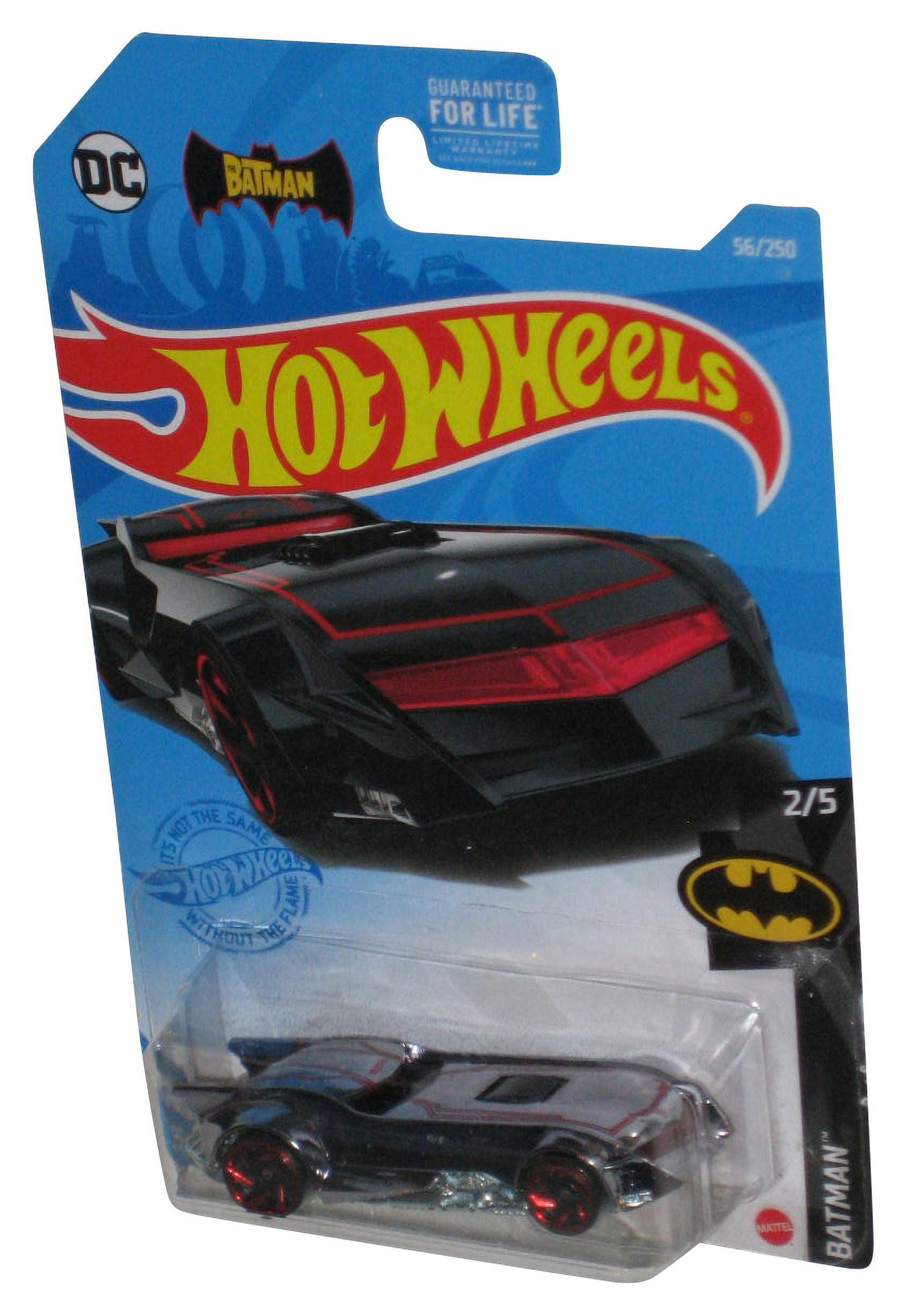 DC Batman Hot Wheels (2020) Batmobile 2/5 Black Silver & Red Car 56/250 ...