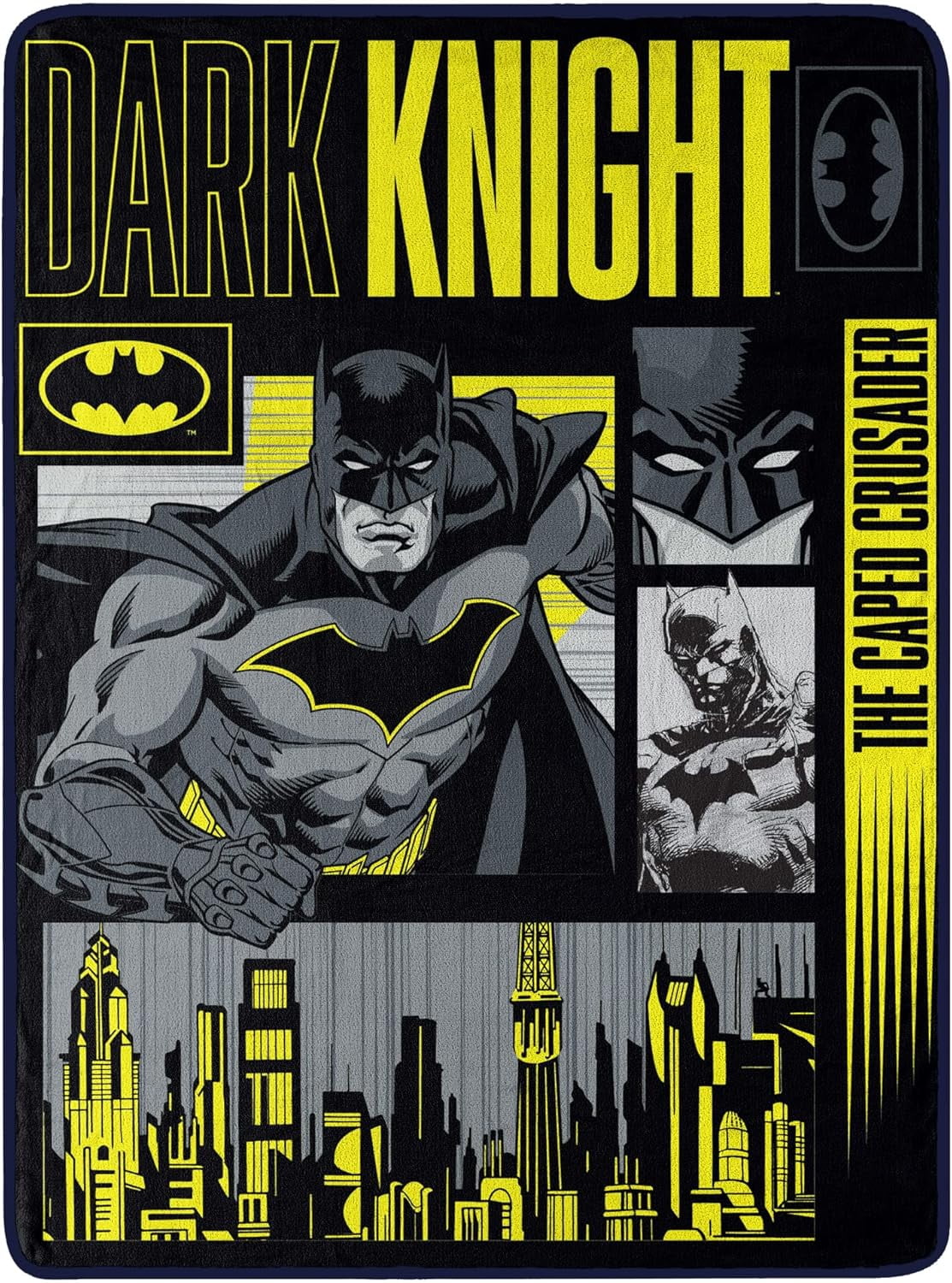 DC - Batman Micro Raschel Throw Blanket, 46" x 60", Legendary - Walmart.com