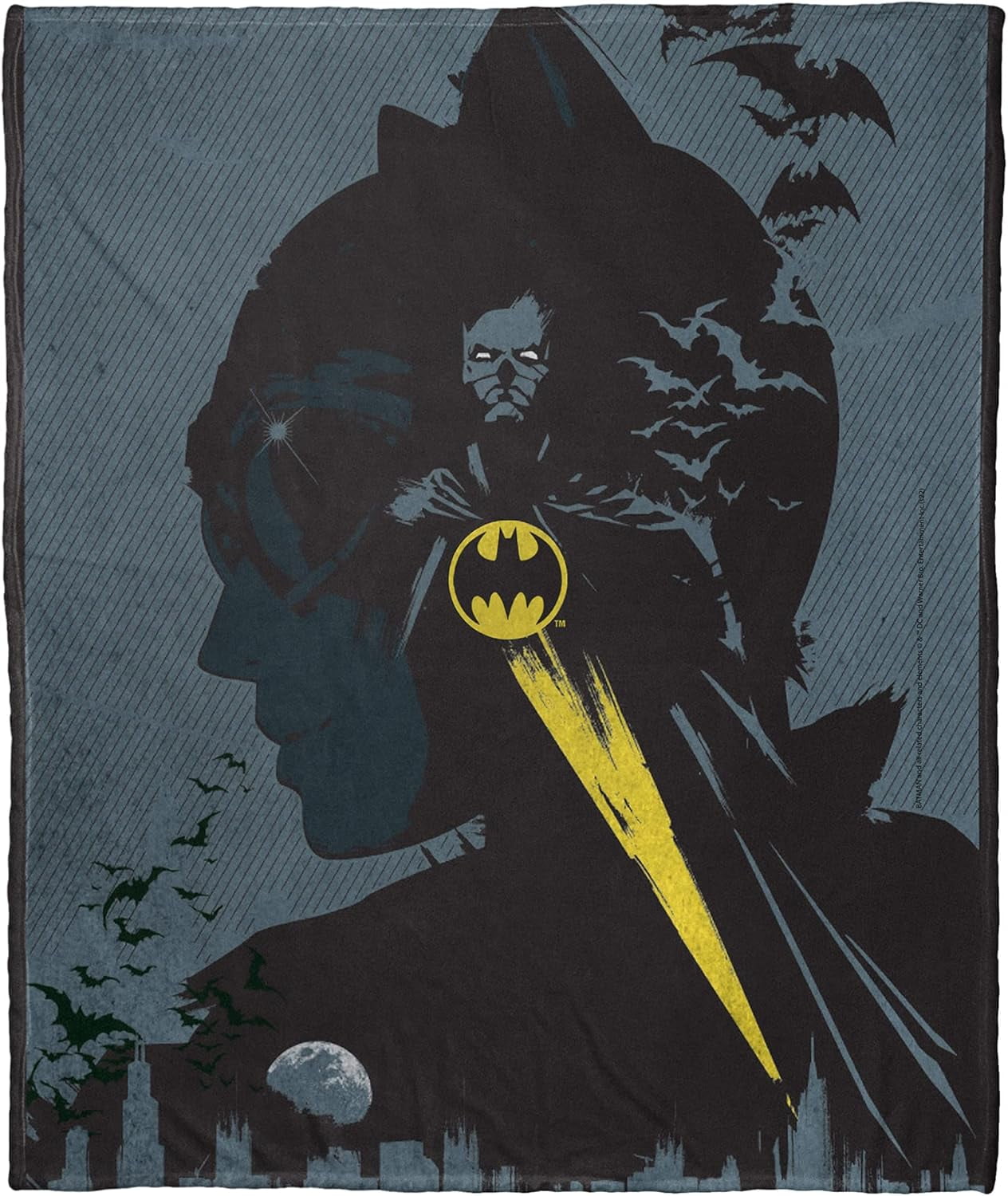 DC - Batman Silk Touch Throw Blanket, 50" X 60", the Bat and the Cat ...