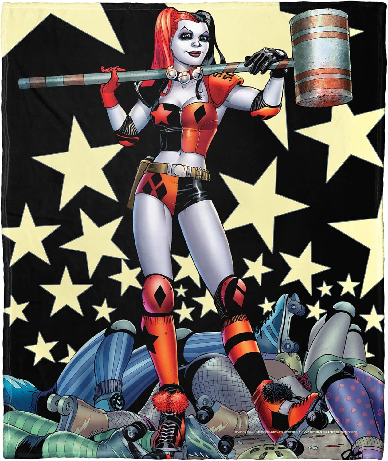 DC - Batman Silk Touch Throw Blanket, 50" x 60", Champion Harley ...