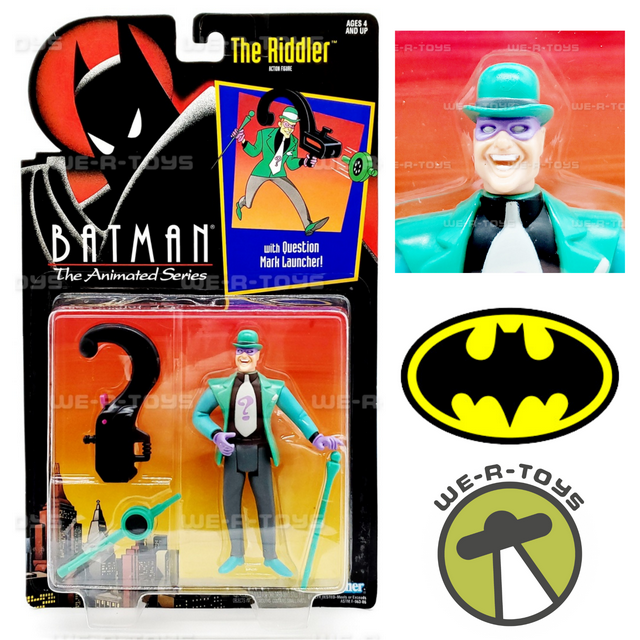 DC Batman The Animated Series The Riddler Action Figure 1992 Kenner ...