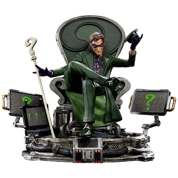 DC Batman The Riddler Deluxe Statue - Gotham Villain Figurine Toy ...