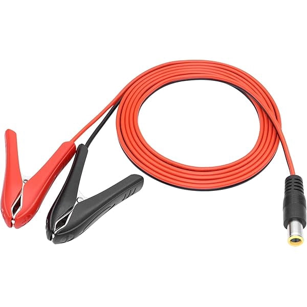 DC Battery Alligator Clips Cable DC 8mm Male to Battery Clamps ...