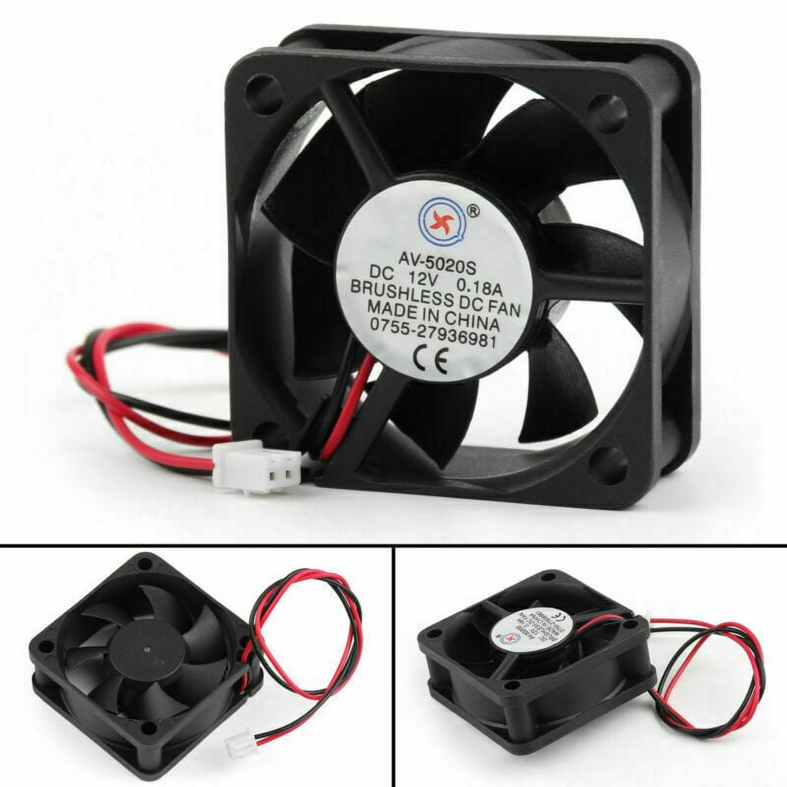 DC Brushless Cooling PC Computer Fan 12V 0.18A 5020s 50x50x20mm 2 Pin ...