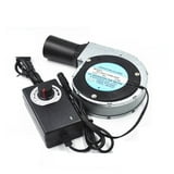DC Brushless Fan Motor, DC 12V 2A Turbo Speed Adjustable Controller Fan BBQ Blower NMB BL4447 ...