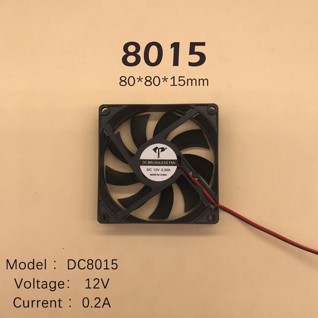 DC Brushless Fans Computer Case Cooling Fan 5V 12V 24V Sleeve Bearing CPU Cooling Fan with Two ...