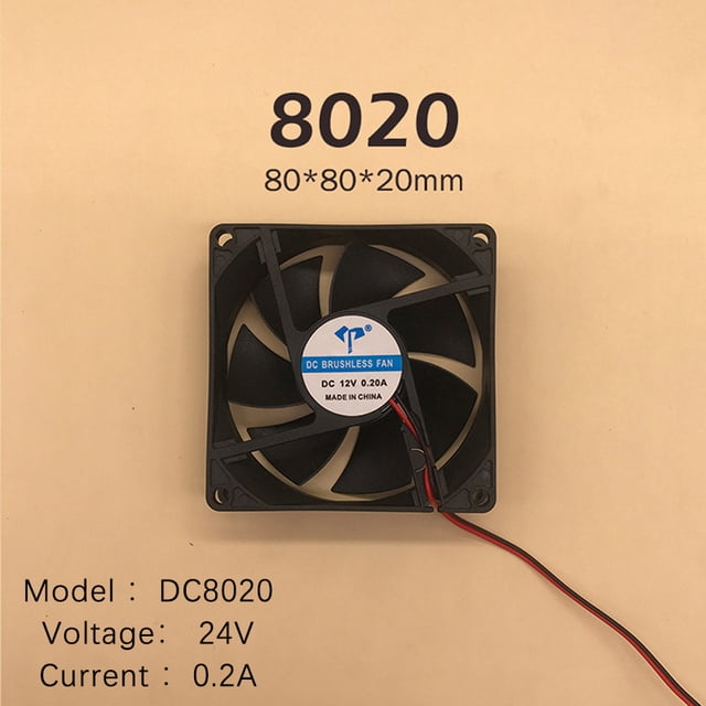 DC Brushless Fans Computer Case Cooling Fan 5V 12V 24V Sleeve Bearing CPU Cooling Fan with Two ...