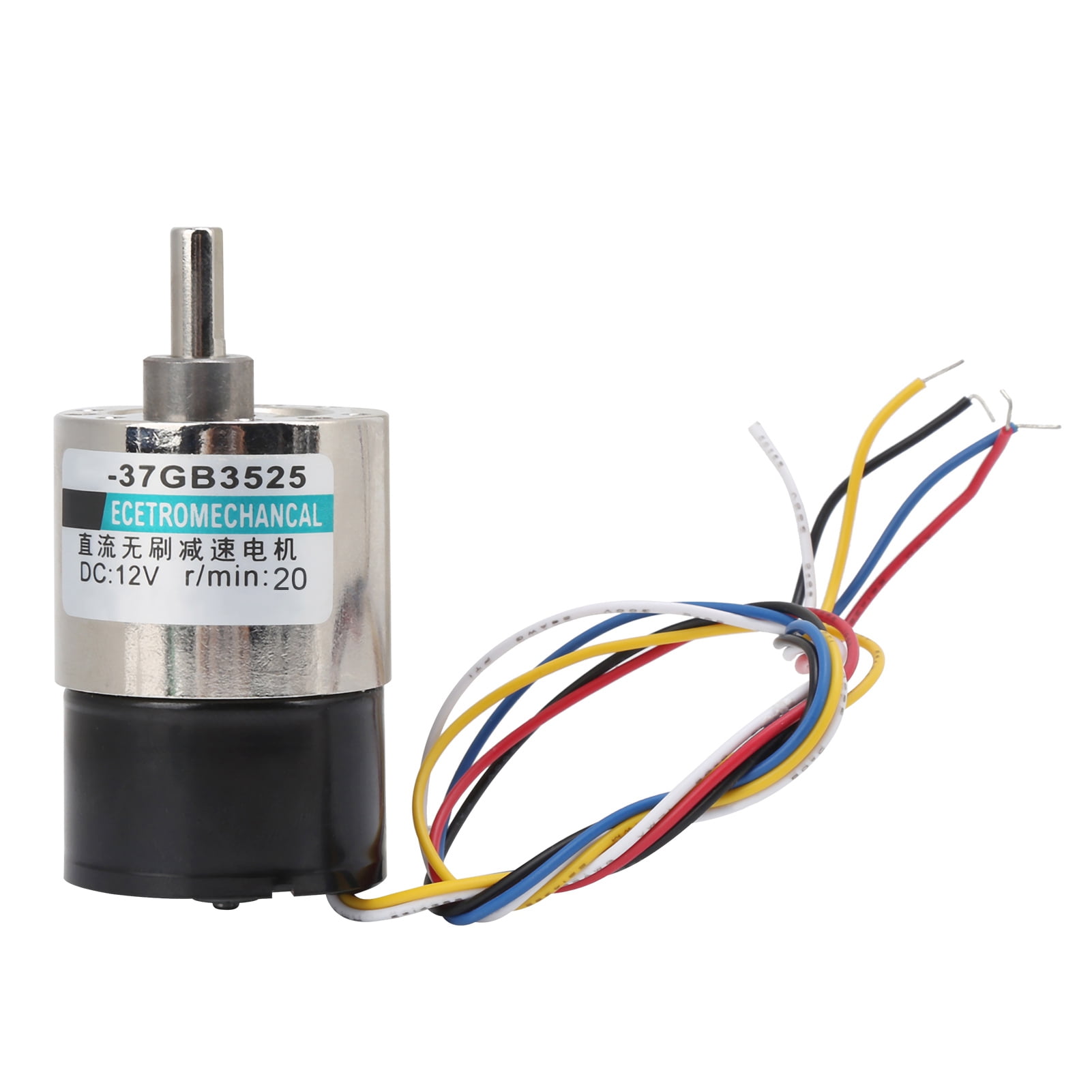 DC Brushless Motor Large Torsion Copper CW/CCW for Micro Machinery 12V XD-37GB352520rpm/min ...