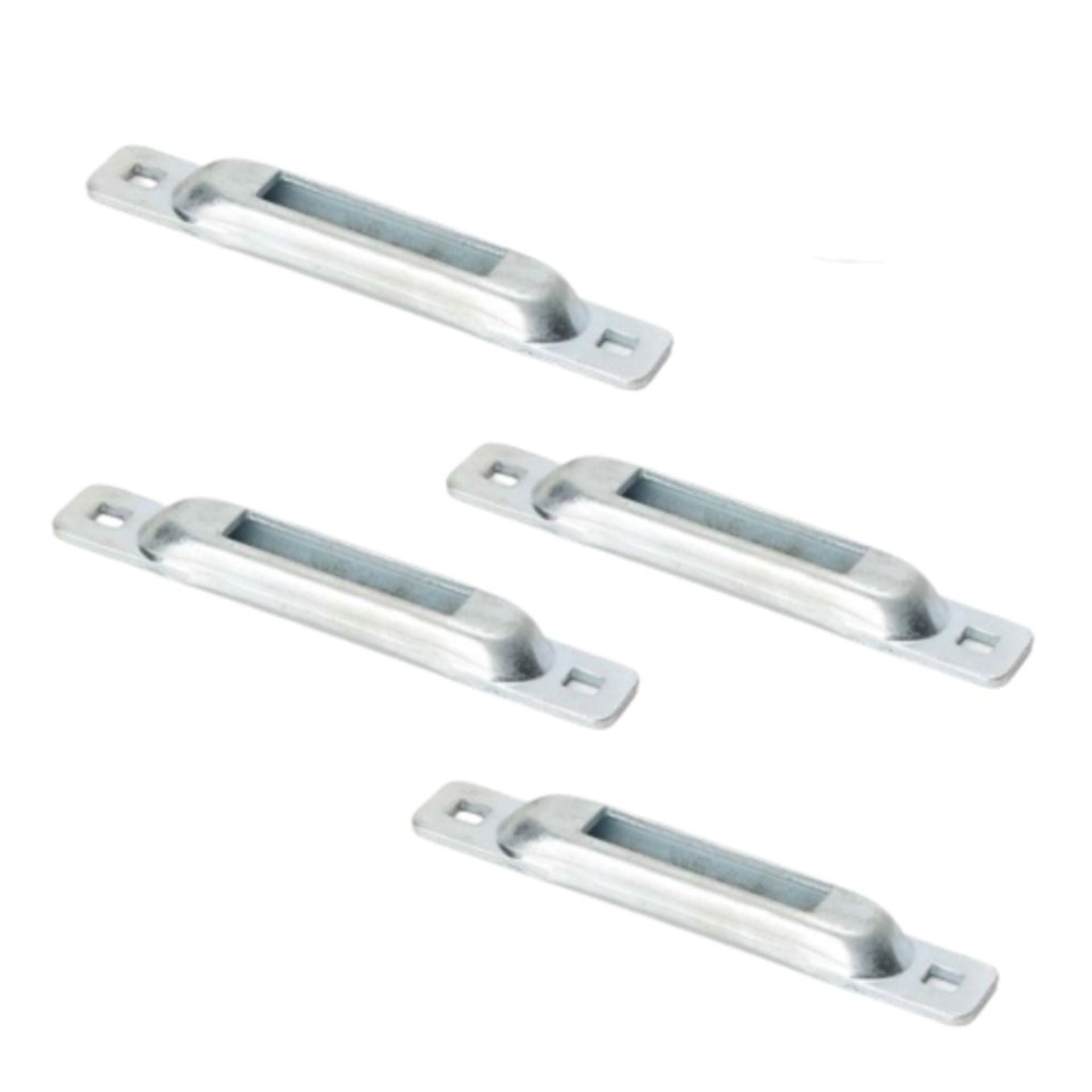 DC Cargo E-Track Single Slot Tie-Downs | 4 Pack | Mini Galvanized Steel ...