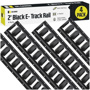 VEVOR E-Track Tie Down Rail Kit 18PCs 5' E Track Rails Enclosed Cargo ...