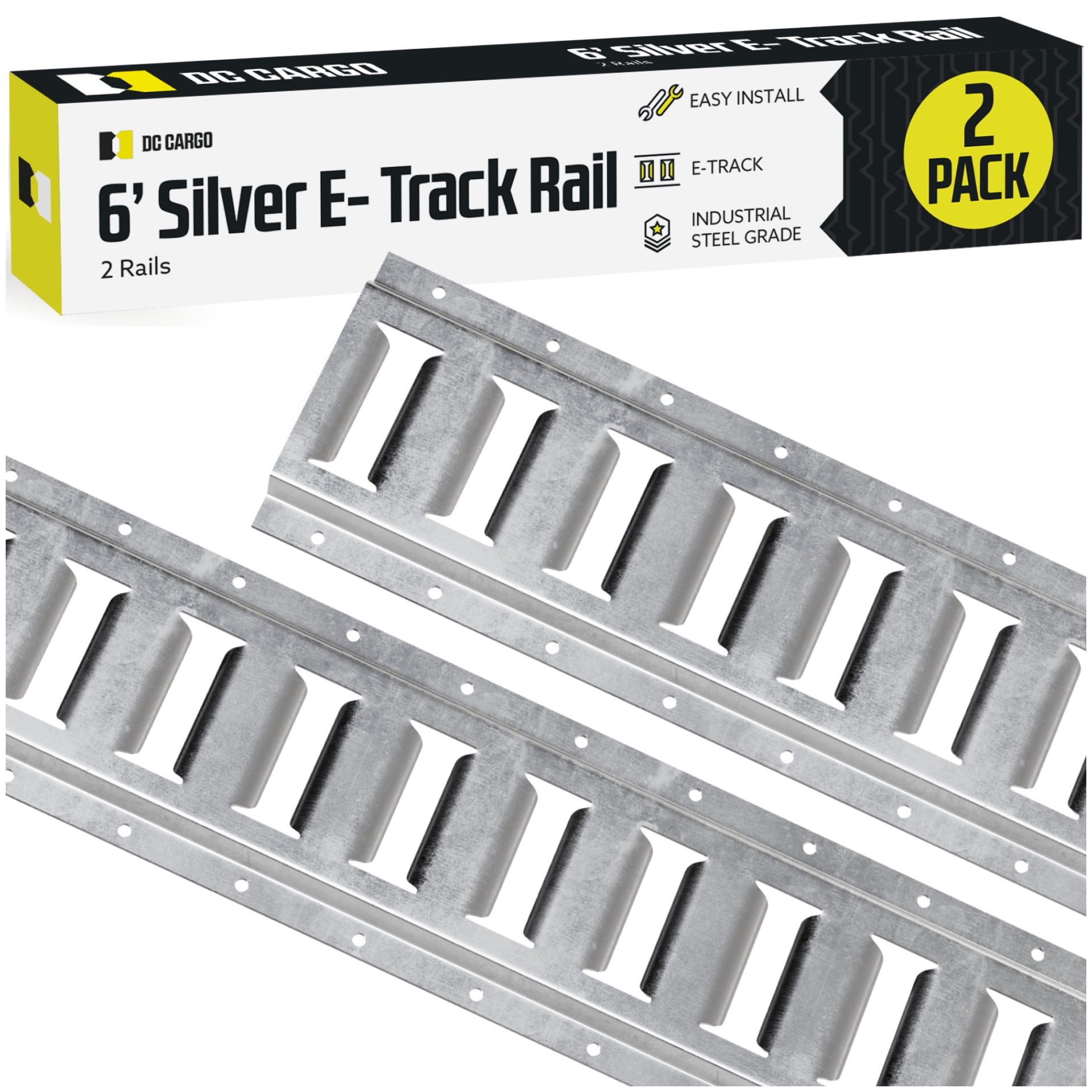 DC Cargo Etrack Rails 6' Horizontal Galvanized E Track Rail 2-pack ...