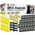 DC 8' Black Etrack Rails Kit with Cargo Tie Down Accessories for ...