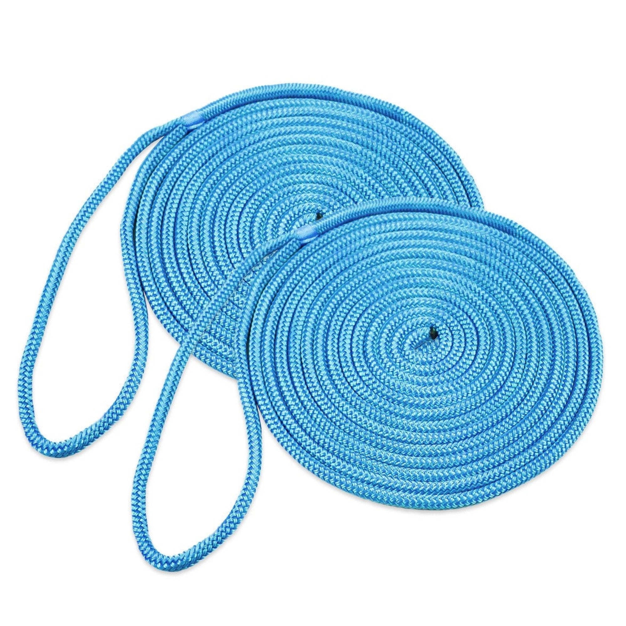 DC Cargo Mall 2 Marine-Grade Double-Braided Dock Lines | ⅜” X 15 ...