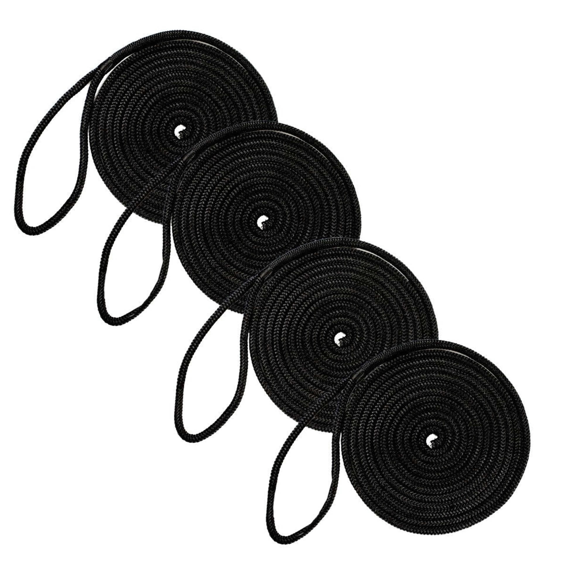 DC Cargo Mall 4 Marine-Grade Double-Braided Dock Lines | 1/2” X 20 ...