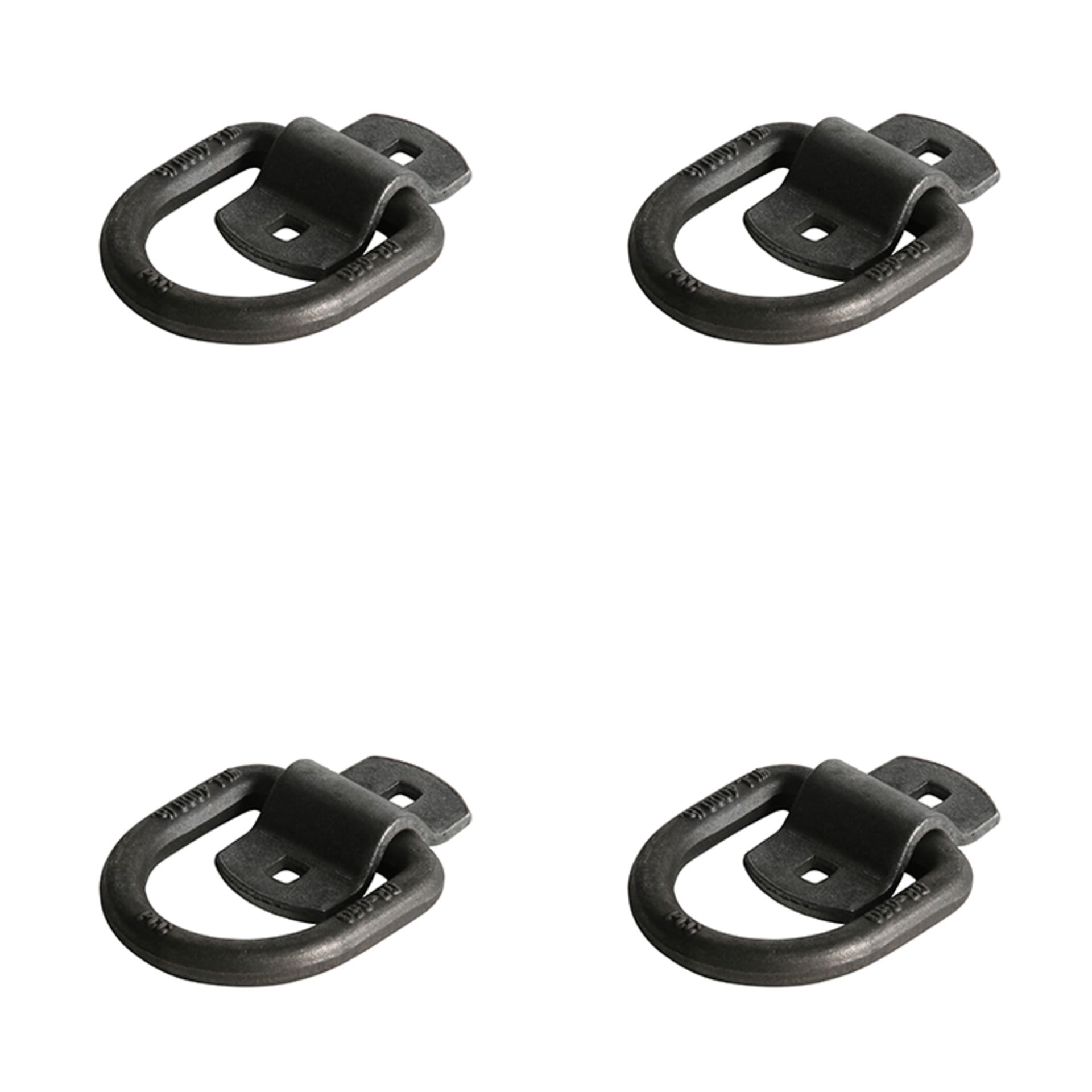 "DC Cargo Mall 4-Pack 1/2"" Diameter Grey D Ring Cargo Tie-Down Anchor ...