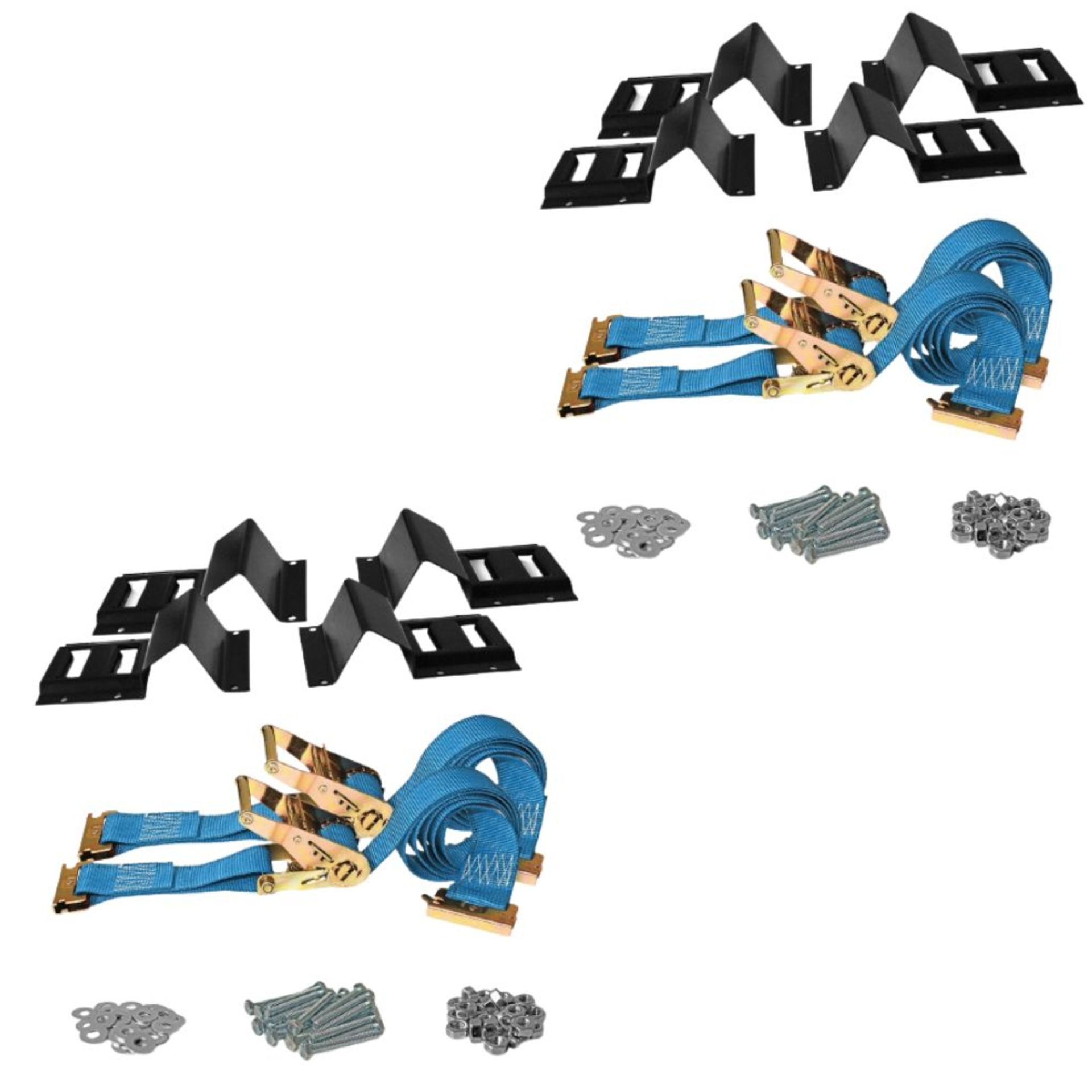 """DC Cargo Mall ATV Wheel Chock & Strap Kit | Trailer Tie Down System ...