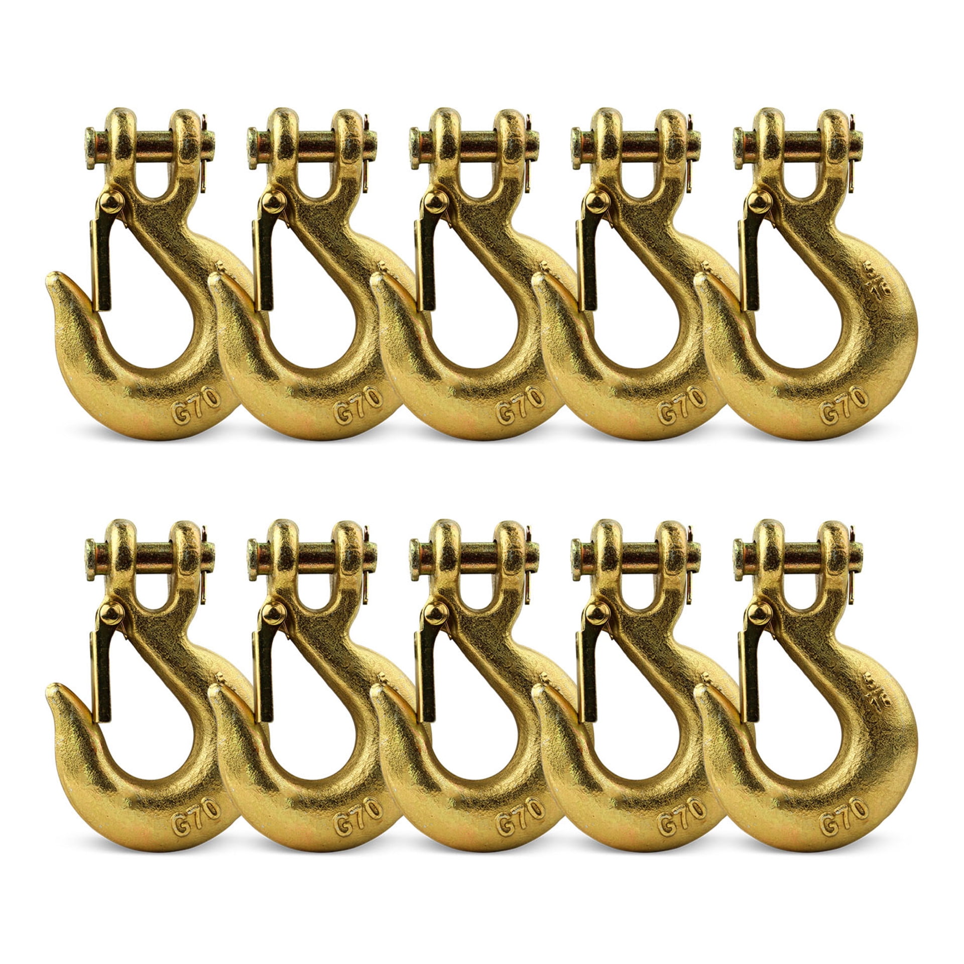 "DC Cargo Mall G70 Clevis Slip Hook with Safety Latch – 5/16 Inch Grade 70 Clevis Hooks – Heavy ...