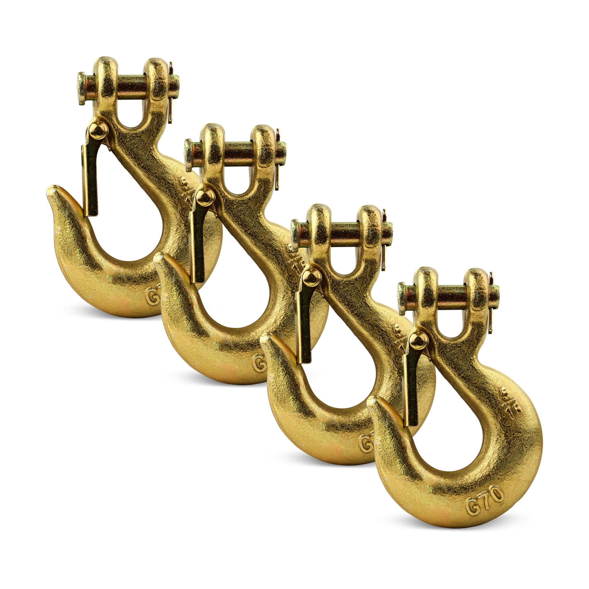 "DC Cargo Mall G70 Clevis Slip Hook with Safety Latch – 5/16 Inch Grade 70 Clevis Hooks – Heavy ...