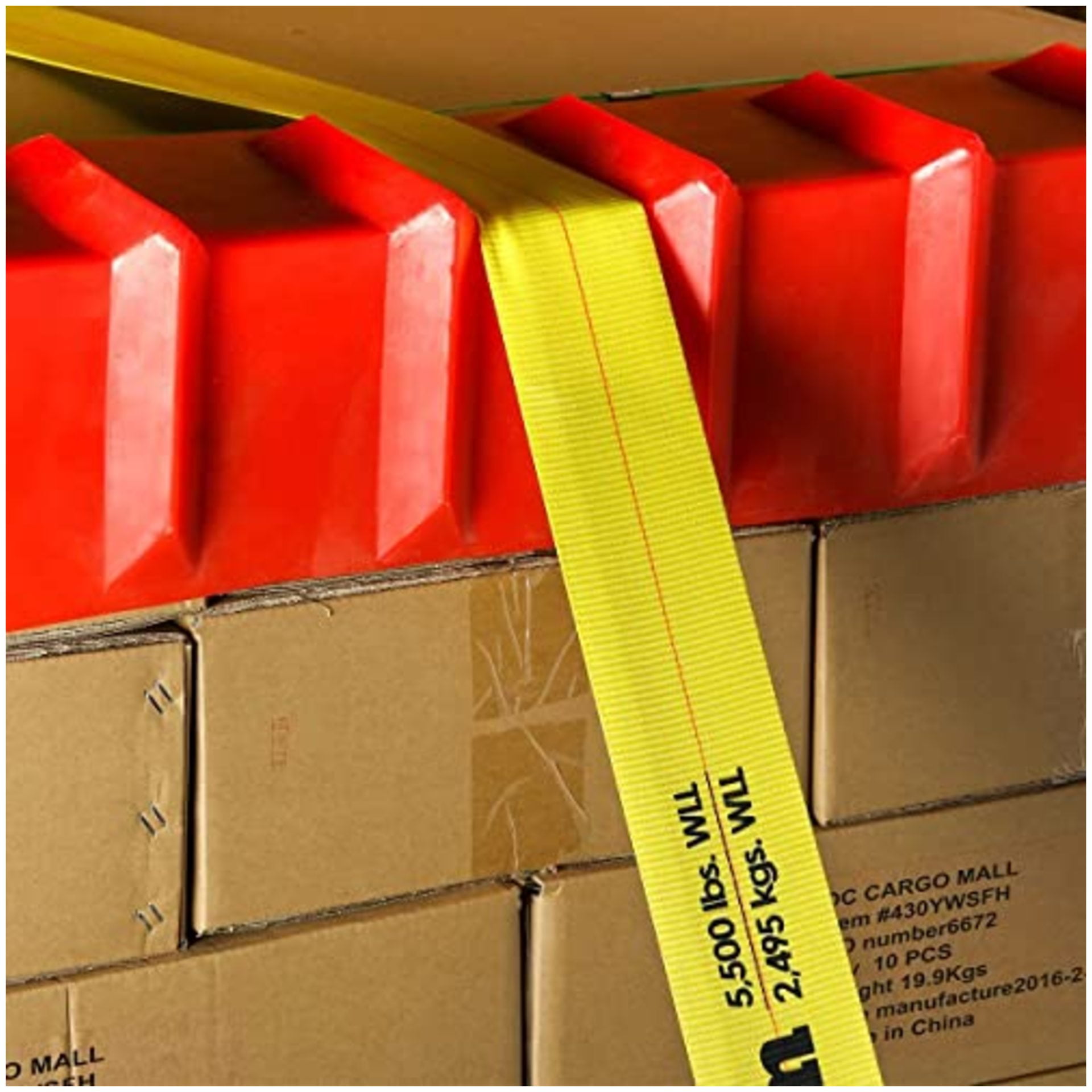 "DC Cargo Mall Red Vee Board Trailer Cargo Load Corner Edge Protector ...