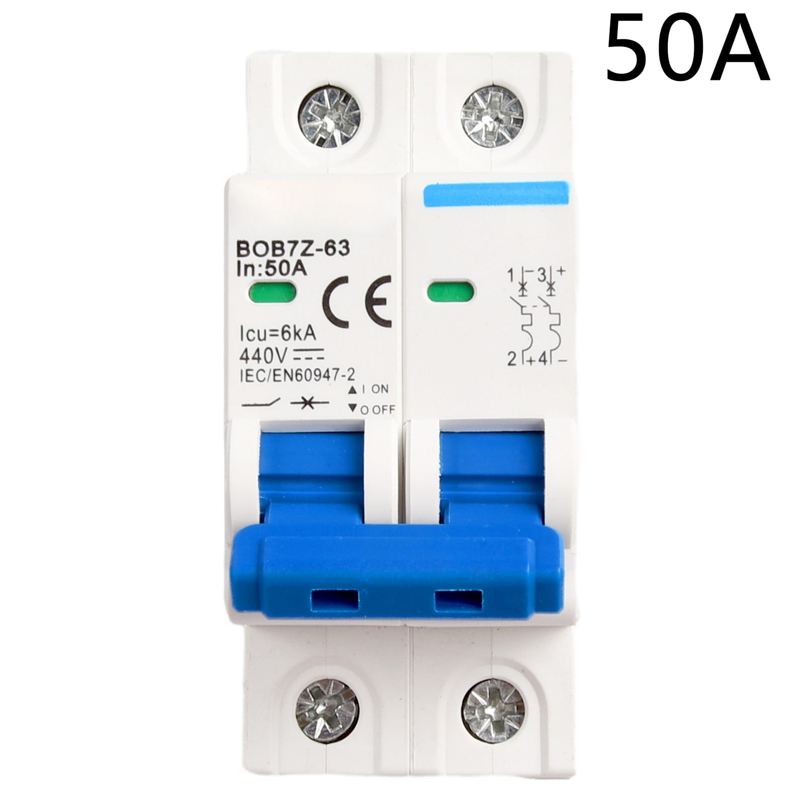 DC Circuit Breaker 440V 2 Pole Dual MCB Type C Solar Circuit Breaker ...