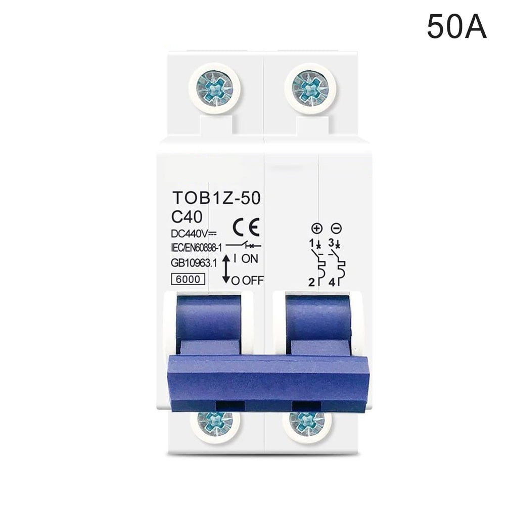 DC Circuit Breaker 440V 2 Pole Dual MCB Type C Solar Circuit Breaker ...