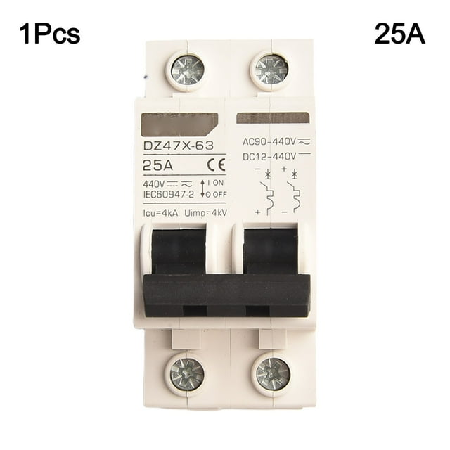 DC Circuit Breaker, 440V 2 Pole Dual MCB Type C Solar Circuit Breaker ...