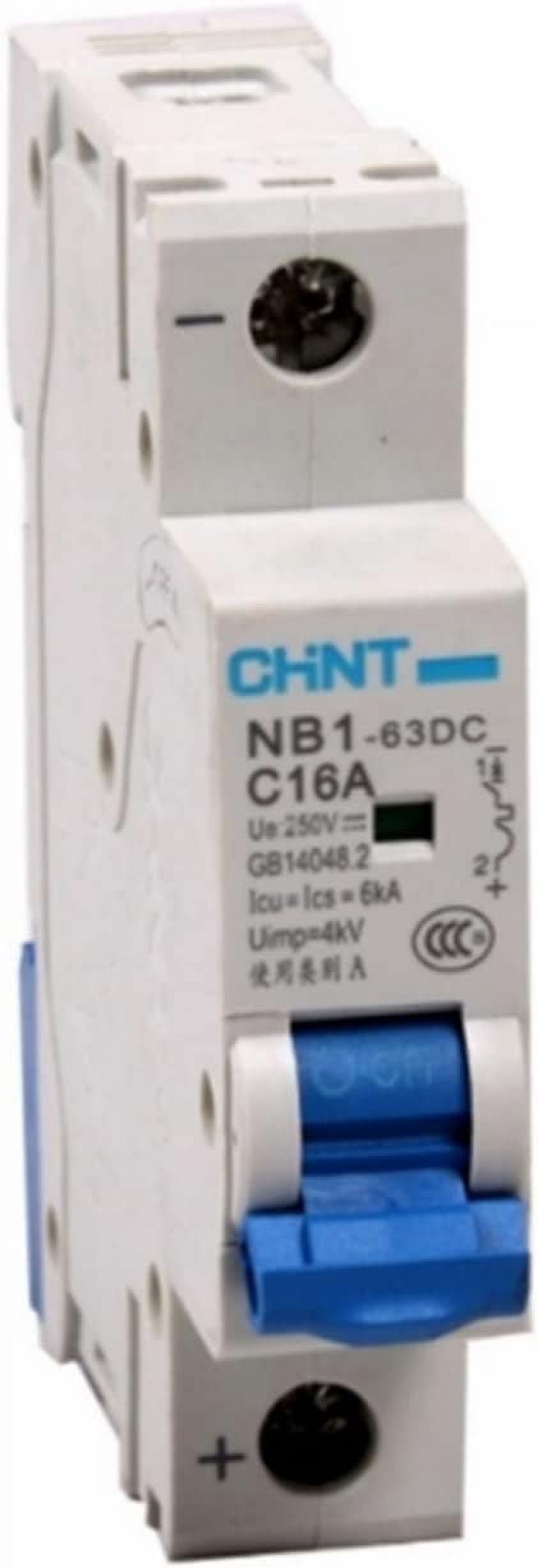 DC Circuit Breaker NB1-63DC 1pole C1A 2A 3A 4A 6A 10A 20A 25A 32A 40A 50A 63A DC250V 6KA Used in ...