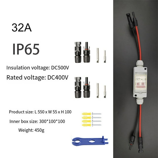 DC Circuit Breaker with Overvoltage and Overload Protection 500V DC ...