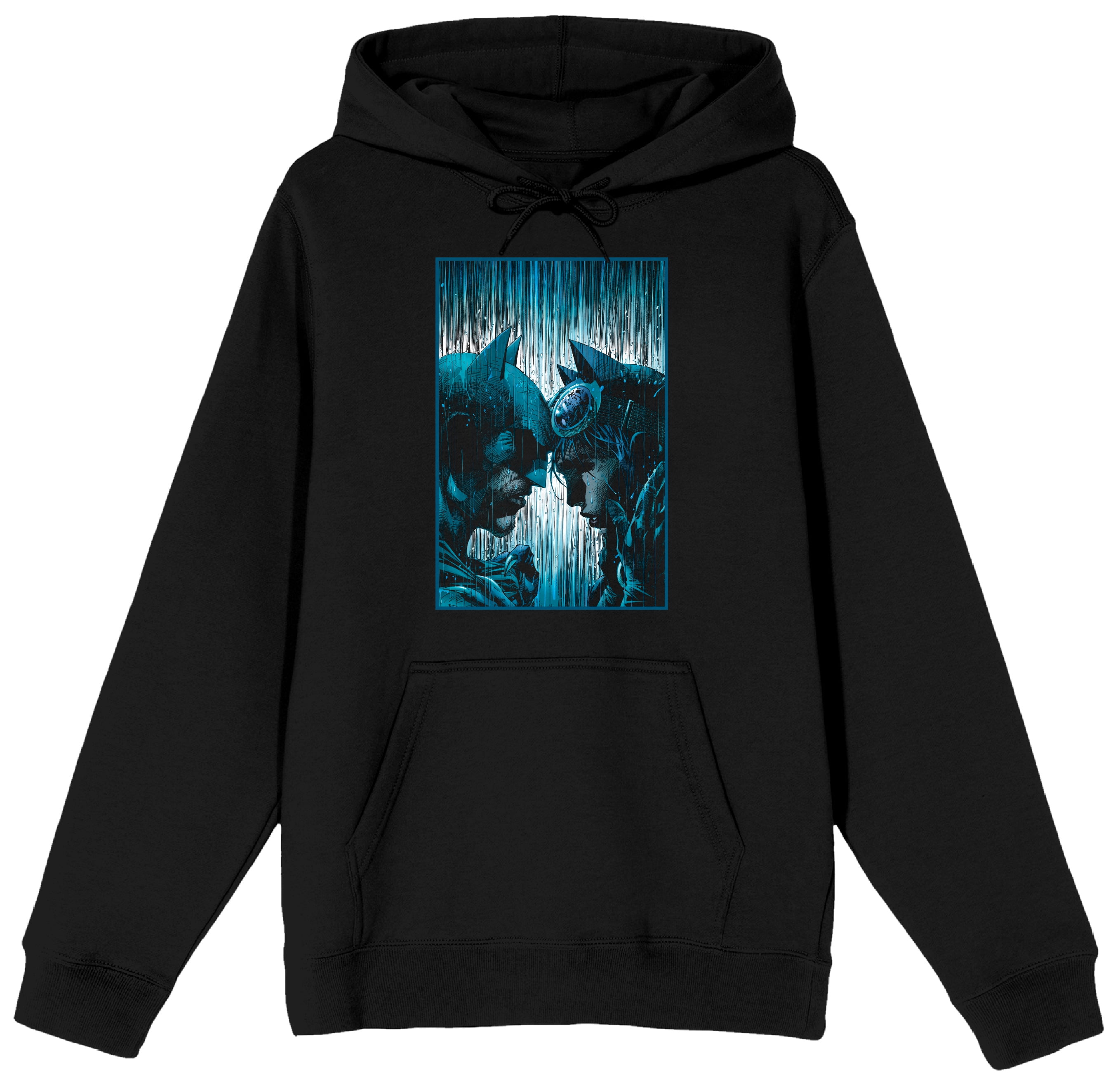 DC Comic Book Batman & Batgirl Superheroes Men's Black Graphic Print ...
