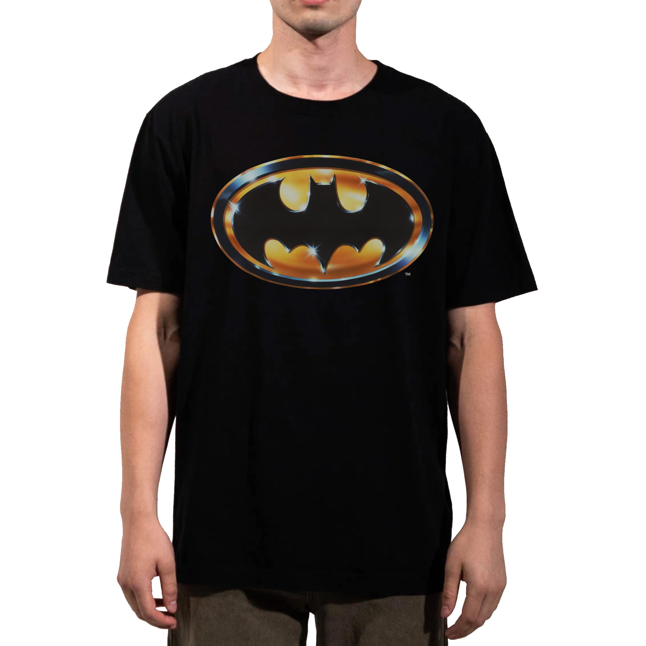 DC Comic Book Batman Logo Adult Black Heavyweight Oversized T-shirt ...