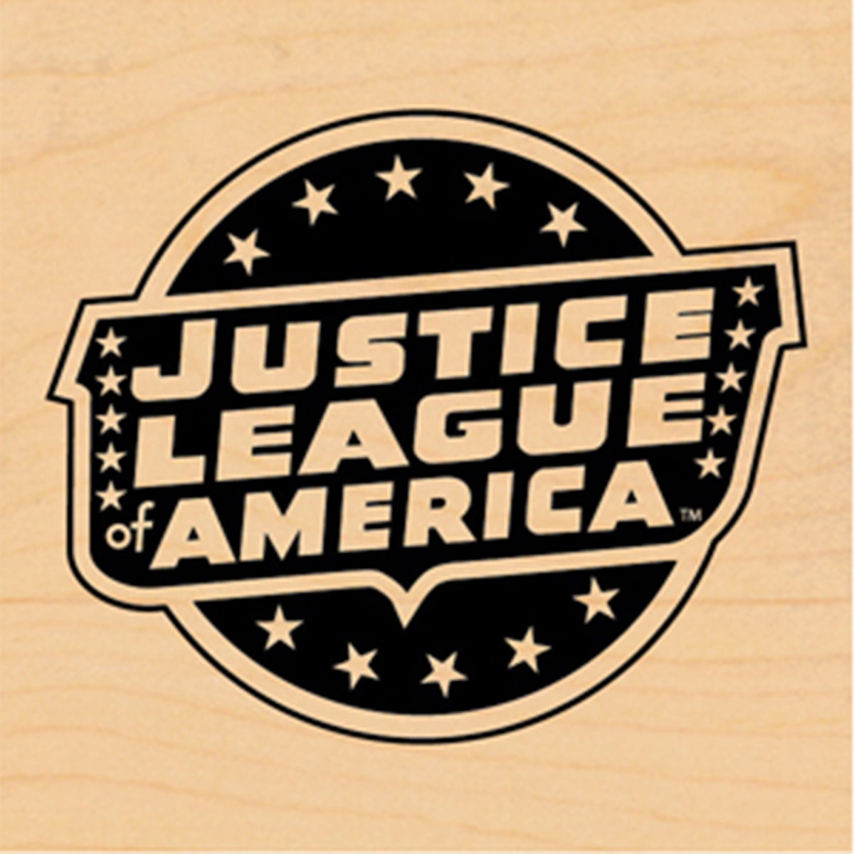 DC Comic Rubber Stamp-Justice Logo - Walmart.com