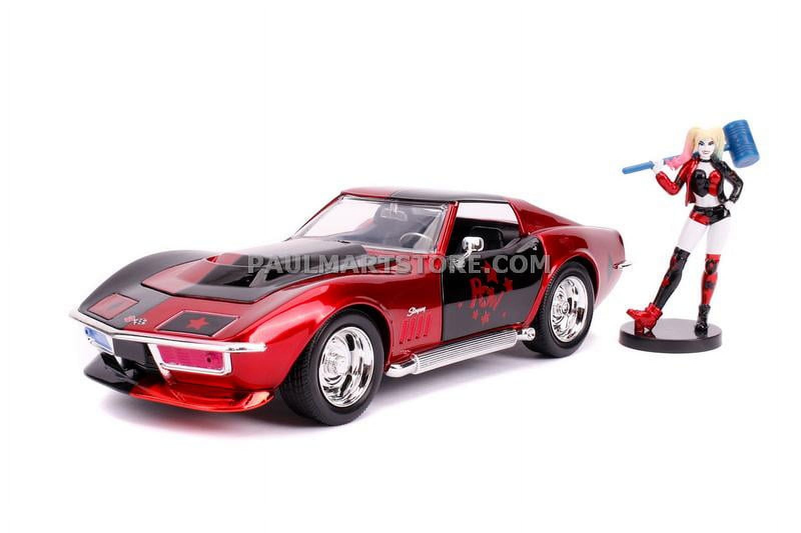 DC Comics 1:24 1969 Corvette Stingray with Harley Quinn Car Play ...