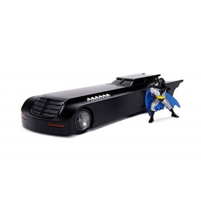 DC Comics 1:24 Batman Animated Series Batmobile Die-cast Car with 2.75 ...