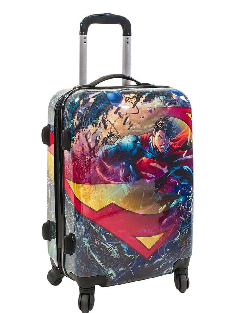 DC Comics 21" Unisex Hardside Spinner Luggage, Blue - Walmart.com