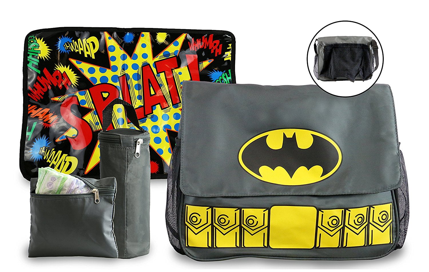 DC Comics Adjustable Shoulder Strap Waterproof Messenger Diaper Bags ...